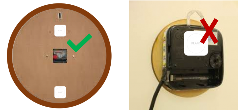 How to hang a clock without nails or screws? | KLAPiT