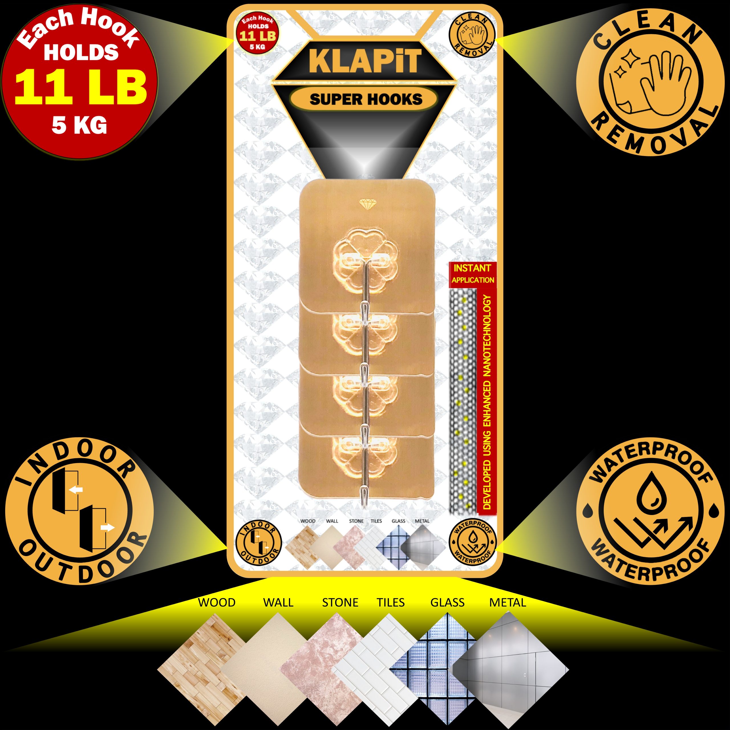 Adhesive Hooks with Enhanced Nanotechnology | Kosmosmith